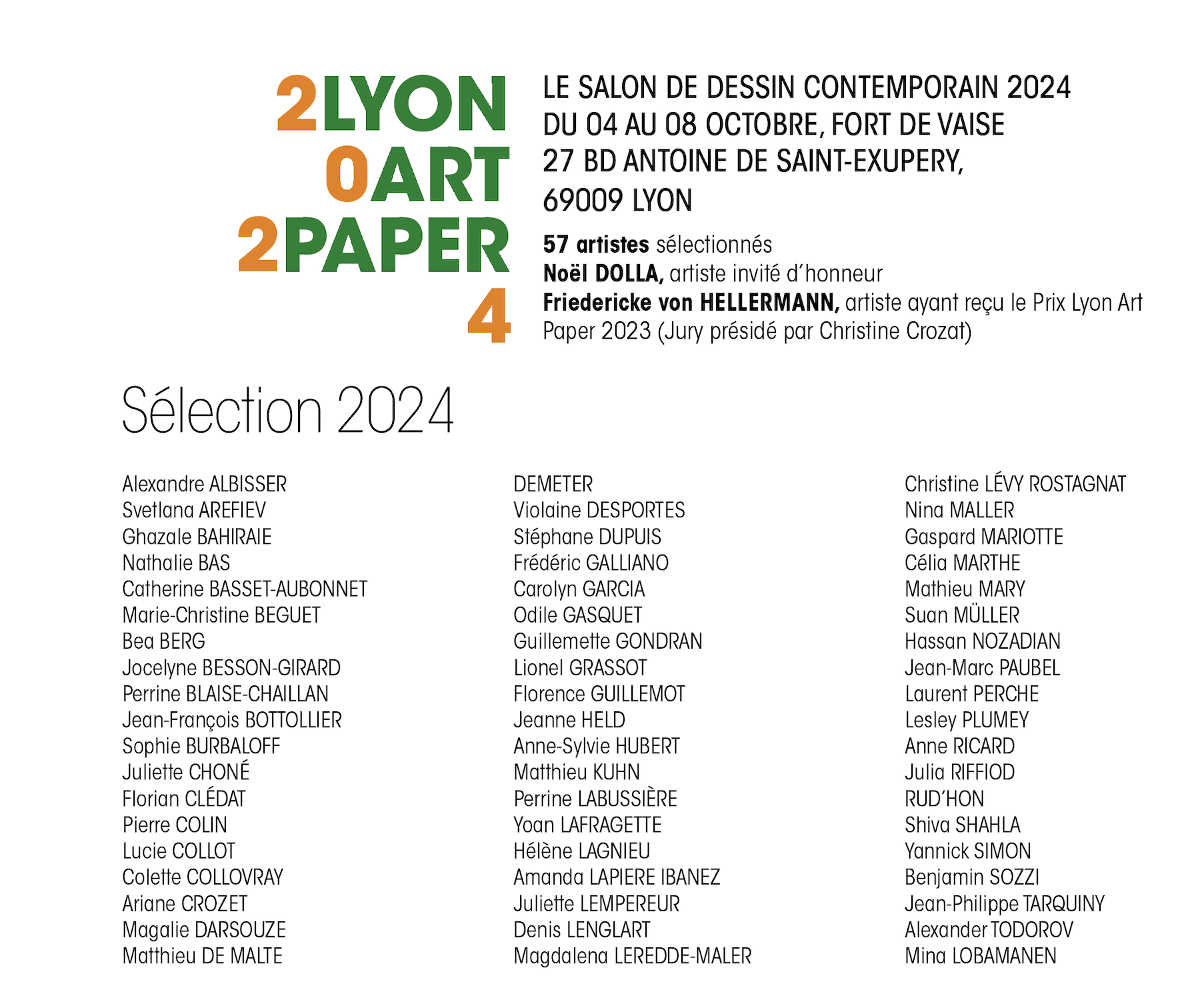 Lyon Art Paper 2024 - La Lyonnaise des Beaux-Arts
